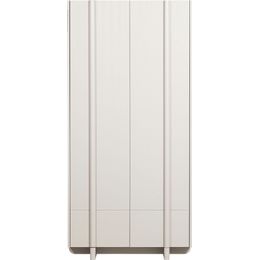 Garderobenschrank Woood "Basu Mehrzweckschrank Vitrine", wei&szlig;, B:101cm H:210cm T:46cm, FSC-zertifizierter Holzwerkstoff, Schr&auml;nke, Garderobenschrank, viel Stauraum 2 T&uuml;ren, H 210 cm x B 101 cm