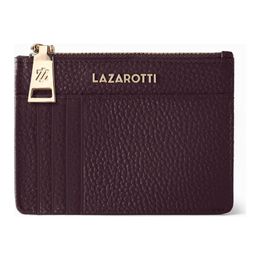 Kartenetui LAZAROTTI "Bologna Leather Schl&uuml;sseletui Cardholder Leder 11,5 cm mit Air", Damen, dunkelbraun, Leder, Kleinlederwaren