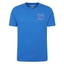 Mountain Warehouse - "Adventure Begins" T-Shirt f&uuml;r Herren (Kobalt)