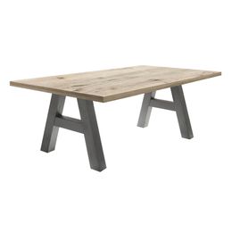 M&auml;usbacher Esstisch M&Auml;USBACHER "Mister", braun (tischplatte: sandeichefarben), B:200cm H:75cm T:100cm, Tische, Esstisch, Gestell in A-Form