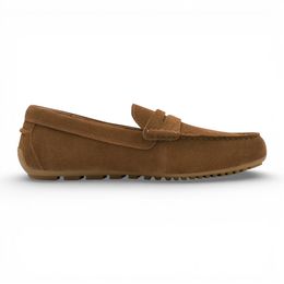 Tamaris Herren-Mokassins aus braunem Wildleder, Freizeitschuhe