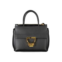 Coccinelle Damen schwarze Leder-Handtasche