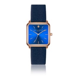 Quarzuhr AMELIA PARKER "AD8-S128R", dunkelblau, Armbanduhren, Damen, Quarzuhr
