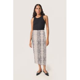 Soaked in Luxury Rock Slim fit Grey Snake Print multicolour