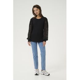 Kaffe Langarm-Bluse Regular fit Black