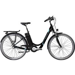 Z&uuml;ndapp E-Bike Z&Uuml;NDAPP "Z510" Gr. 48, wei&szlig; (schwarz, t&uuml;rkis), Elektrofahrr&auml;der, 48cm, 28 Zoll (71,12cm), Pedelec, Elektrofahrrad f&uuml;r Damen u. Herren