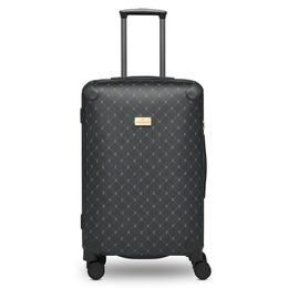Trolley LAZAROTTI "Palermo 4 Rollen Trolley M 66 cm", Gr. 84 l, schwarz, Polypropylen, Koffer