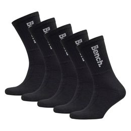 Bench 5 Paar Herren Crew Baumwollsocken - Sport Atmungsaktive Komfortsocken