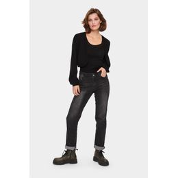 Saint Tropez Strickjacke Gerade Passform black