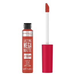 Rimmel London Lasting Mega Matte Fl&uuml;ssige Lippenfarbe Nr. 920 &ndash; Scharlachrote Flammen 7,4 ml