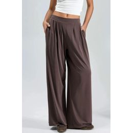Faltenweite Hose mit Taschen