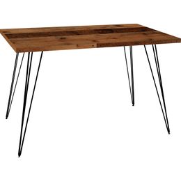 M&auml;usbacher Schreibtisch M&Auml;USBACHER "Big System Office", schwarz (schwarz matt, texas oak, schwarz, texas oak), B:160cm H:75cm T:70cm, Tische, Schreibtisch, Breite 160 cm