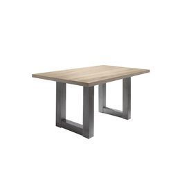 M&auml;usbacher Esstisch M&Auml;USBACHER "Mister", braun (tischplatte: eichefarben s&auml;gerau), B:140cm H:75cm T:90cm, Tische, Esstisch, Gestell in U-Form