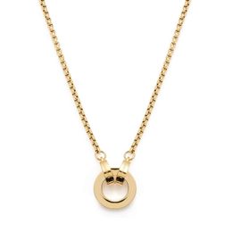 Charm-Kette Leonardo "43 gold Lolita Clip&Mix", gold (gelbgoldfarben), Halsketten, Damen, Edelstahl, L: 43 B: 2mm, B:2mm