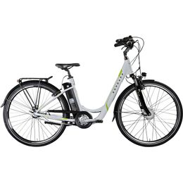 Z&uuml;ndapp E-Bike Z&Uuml;NDAPP "Z510" Gr. 48, wei&szlig; (gr&uuml;n, wei&szlig;), Elektrofahrr&auml;der, 48cm, 28 Zoll (71,12cm), Pedelec, Elektrofahrrad f&uuml;r Damen u. Herren