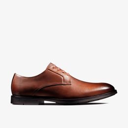Clarks Ronnie Walk Britisch Tan Lea Schuhe