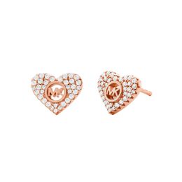 Paar Ohrstecker Michael Kors "Schmuck Geschenk Silber 925 Halsschmuck PREMIUM Herz", ros&eacute;goldfarben, kristallwei&szlig;, kristallwei&szlig;, Ohrringe, Damen, Silber 925 (Sterlingsilber), mit Zirkonia (synth.)