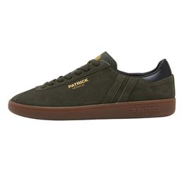 Patrick - "Monaco" Sneaker f&uuml;r Herren, Wildleder, Cupsohle (Oliv/Schwarz)