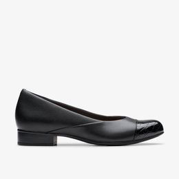 Clarks Juliet Rise Schwarze Lederschuhe