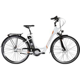 Z&uuml;ndapp E-Bike Z&Uuml;NDAPP "Z510" Gr. 48, wei&szlig; (orange, wei&szlig;), Elektrofahrr&auml;der, 48cm, 28 Zoll (71,12cm), Pedelec, Elektrofahrrad f&uuml;r Damen u. Herren