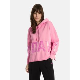 LIEBLINGSST&Uuml;CK Kapuzensweatshirt LIEBLINGSST&Uuml;CK "JergasL", Damen, Gr. M, 326, fresh rose, 100% Baumwolle, weit, Rundhals, Sweatshirts, aus 100% Baumwolle