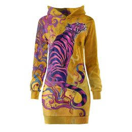 Mr. Gugu & Miss Go "Whisper of the Tiger" Oversize Hoodie-Kleid