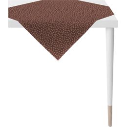 Mitteldecke Apelt "1501 Christmas Elegance, Weihnachtsdeko, Weihnachten", rot (rot, goldfarben), B:84cm L:84cm, Polyester, Viskose, Tischdecken, Mitteldecke, Lurex-Jacquardgewebe