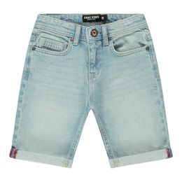 Jeansbermudas Cars Jeans "Shorts TARGET", Jungen, Gr. 10 (140), N-Gr, bleached used, Denim/Jeans, Obermaterial: 99% Baumwolle, 1% Elasthan, Abriebeffekte, Basic kniefrei, Jeans