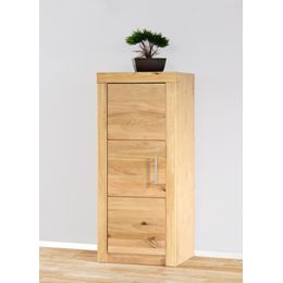 Aktenschrank VOGL M&Ouml;BELFABRIK "Toronto", braun (wildeiche), B:52cm H:119cm T:42cm, Holzwerkstoff, Massivholz, Schr&auml;nke, in 2 Breite, 3 F&auml;cher, teilmassiv, H&ouml;he 119 cm, Made in Germany