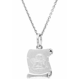 Kette mit Anh&auml;nger Firetti "Schmuck Geschenk Silber 925 Halsschmuck Halskette Ankerkette Engel", silber (silber, 925), Halsketten, M&auml;dchen, Silber 925 (Sterlingsilber), L: 36 B: 1mm, B:1mm