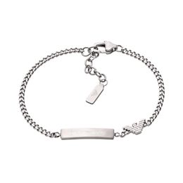 Armband Emporio Armani "Schmuck Geschenk Edelstahl", edelstahlfarben, Armb&auml;nder, Damen, 21,5cm, Edelstahl, Armband