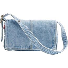 Levi's Schultertasche LEVI'S, M&auml;dchen, ocean indigo wash 12, Web, Baumwolle, unifarben, Taschen Schultertasche, mit Ziern&auml;hten