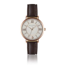 Quarzuhr AMELIA PARKER "AB4-S034R", braun, Armbanduhren, Damen, Quarzuhr