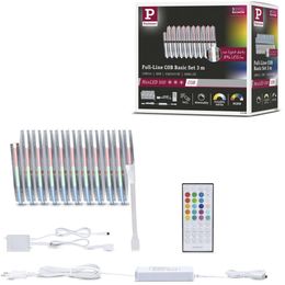Paulmann LED-Streifen "MaxLED 500 LED Strip RGBW 530lm/m 896 LEDs/m RGBW", silber (silberfarben), Dioden 2.688 Stk., Gesamtl&auml;nge 3m, Lichterketten, Memoryfunktion, Farbwechsler, Farbsteuerung, Dimmer, LED-Streifen