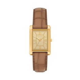 Quarzuhr Michael Kors "ESSEX", braun, Armbanduhren, Damen, Quarzuhr, Armbanduhr, Damenuhr, Lederarmband, analog