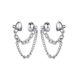Paar Ohrclips Firetti "Schmuck Geschenk Ohrschmuck ohne Ohrl&ouml;cher", silber (edelstahlfarben), Ohrringe, Damen, Edelstahl