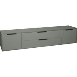 M&auml;usbacher Lowboard M&Auml;USBACHER "Bonnie", gr&uuml;n (pine gr&uuml;n matt lack), B:216cm H:47cm T:45cm, Sideboards, Lowboard, Modernes Lowboard