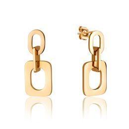 Ohrring-Set ISABELLA FORD "FE019G", gold, Ohrringe, Damen, 1,4cm, Edelstahl