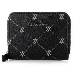 Geldb&ouml;rse LAZAROTTI "Palermo Geldb&ouml;rse 11 cm", Damen, schwarz, Kunstleder, Kleinlederwaren