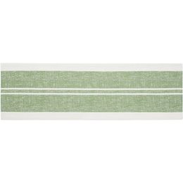 G&ouml;zze Tischl&auml;ufer G&Ouml;ZZE "Java" Gr. 1, gr&uuml;n (gr&uuml;n, wei&szlig;), B:135cm L:40cm, Polyacryl, Polypropylen, Tischdecken
