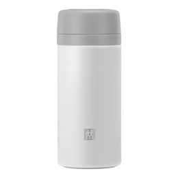 Zwilling Thermo Isolierflasche f&uuml;r Tee & Infused Water, 420 ml, Edelstahl, Wei&szlig;-grau