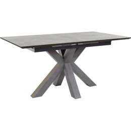 M&auml;usbacher Esstisch M&Auml;USBACHER "Luzern", grau (graphitfarben, keramikfarben hell), B:160cm H:78cm T:90cm, Tische, Esstisch, Breite 160 cm mit Auszugsfunktion