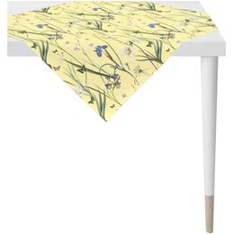 Mitteldecke Apelt "6720", gelb, B:88cm L:88cm, Baumwolle, Polyester, Tischdecken, Mitteldecke