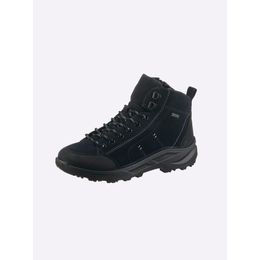 Stiefelette Jomos, Damen, Gr. 36, blau (dunkelblau), Veloursleder, Schuhe Stiefelette