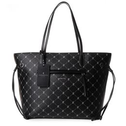 Shopper LAZAROTTI "Palermo Shopper Tasche 37,5 cm", Damen, schwarz, Kunstleder, Taschen Shopper