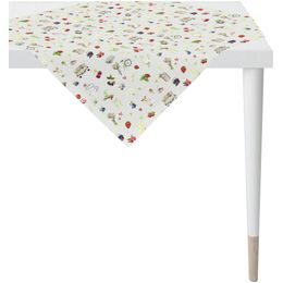 Tischdecke Apelt "6724", gr&uuml;n, B:100cm L:100cm, Baumwolle, Polyester, Tischdecken, Tischdecke