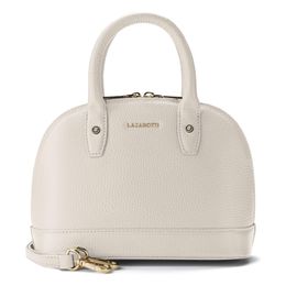Henkeltasche LAZAROTTI "Bologna Leather Handtasche Crossbody Leder 24 cm", Damen, sand, Leder, Taschen