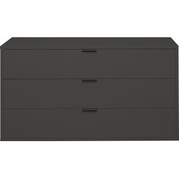 M&auml;usbacher Kommode M&Auml;USBACHER "Bonnie", grau (anthrazit matt lack), B:119cm H:67cm T:45cm, Holzwerkstoff, Sideboards, Kommode, Kommode mit 3 Schubk&auml;sten