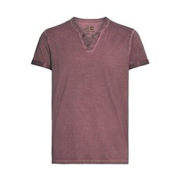 !Solid Rundhalsshirt SOLID "Rundhalsshirt SDTino", Herren, Gr. M, rot (wine rot), Obermaterial: 100% Baumwolle CO., Shirts Rundhalsshirt