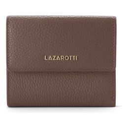 Geldb&ouml;rse LAZAROTTI "Bologna Leather Geldb&ouml;rse Leder 12 cm", Damen, braun, Leder, Kleinlederwaren